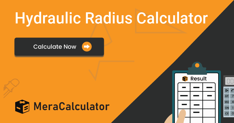 Hydraulic Radius Calculator − Online Calculation of hydraulic Radius